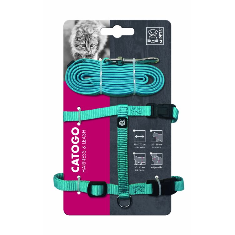 CATOGO Cat Harness & Leash Set - Blue - Pet Barn