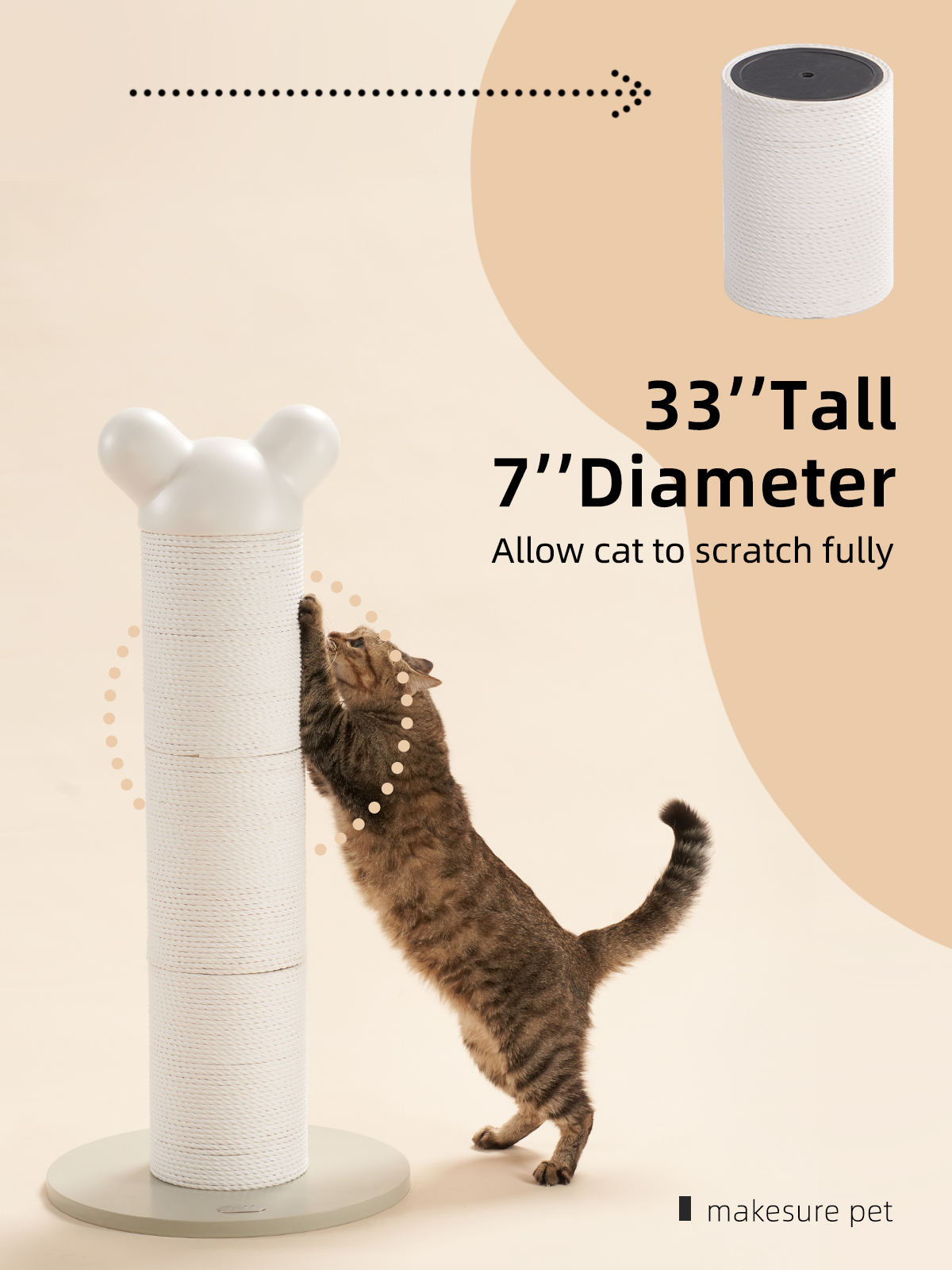 Makesure Nino Cat Scratching Pole - Pet Barn